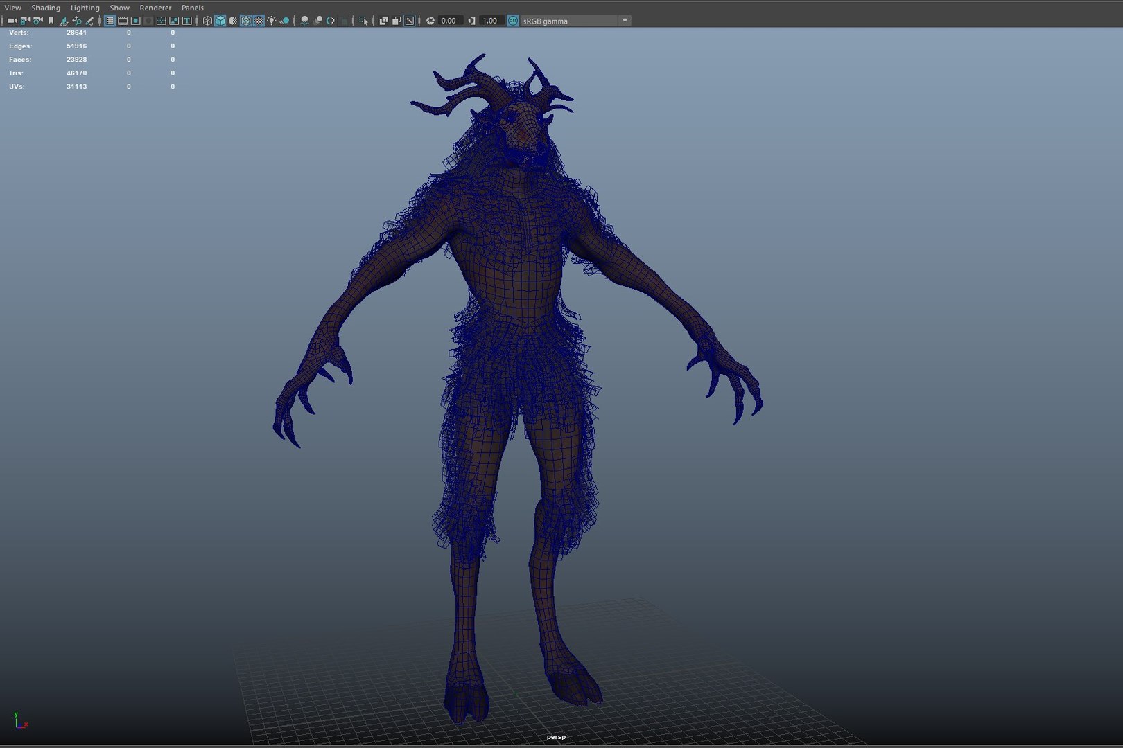 Forest Wendigo 3D Model - TurboSquid 2185334