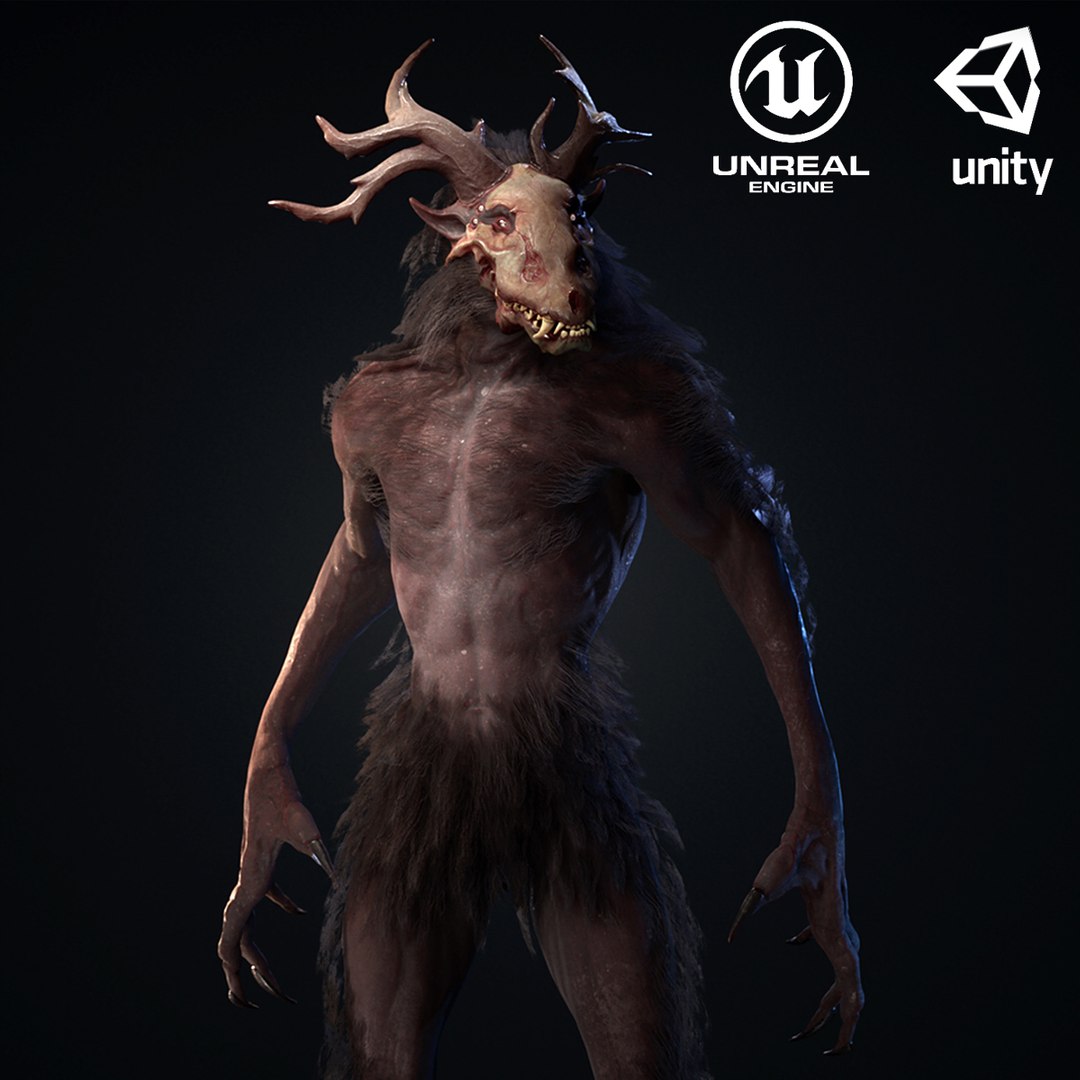 Forest Wendigo 3D Model - TurboSquid 2185334