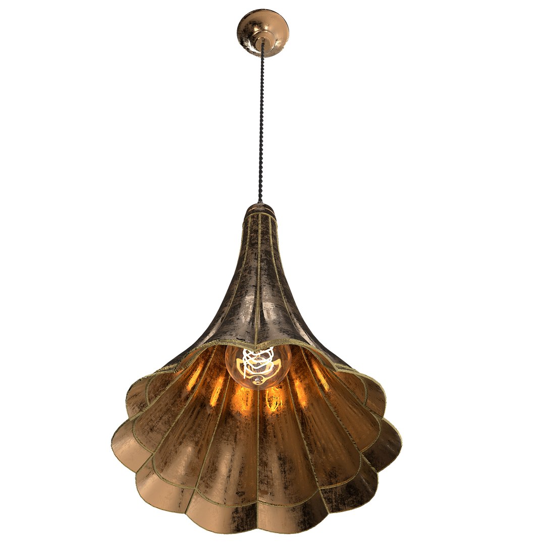 Gramophone Quirky Vintage Pendant Light Model - TurboSquid 2010974