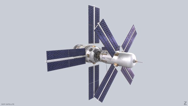 modelo 3d Satélite de ciencia ficción - TurboSquid 2220107