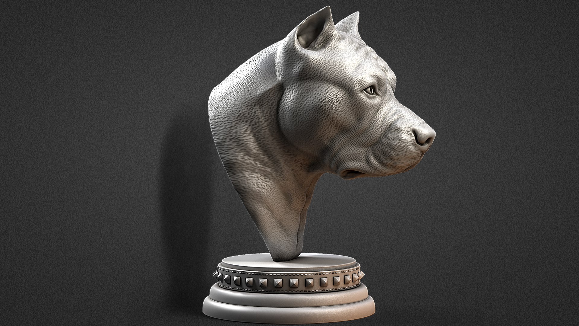 Pitbull Head For A 3d Printer 3D Model - TurboSquid 1808787