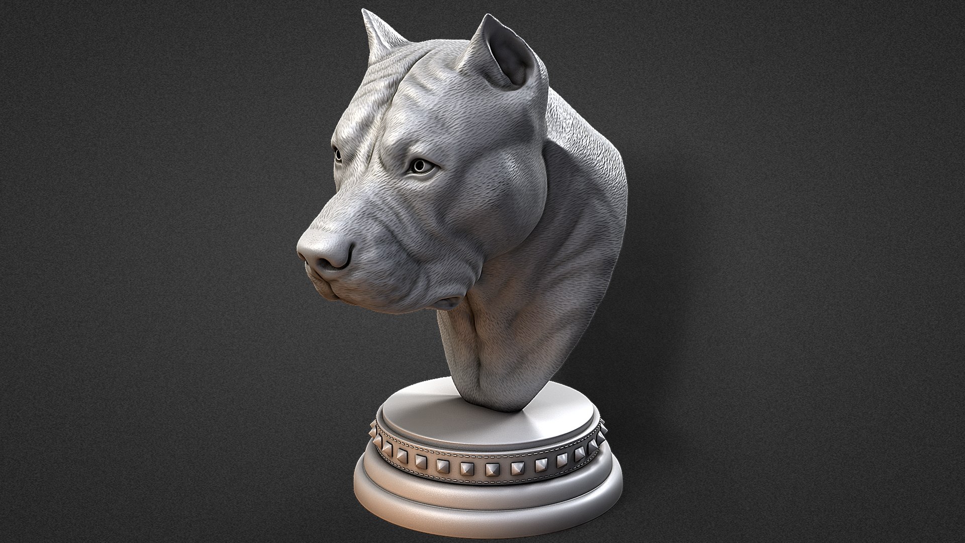 Pitbull Head For A 3d Printer 3D Model - TurboSquid 1808787