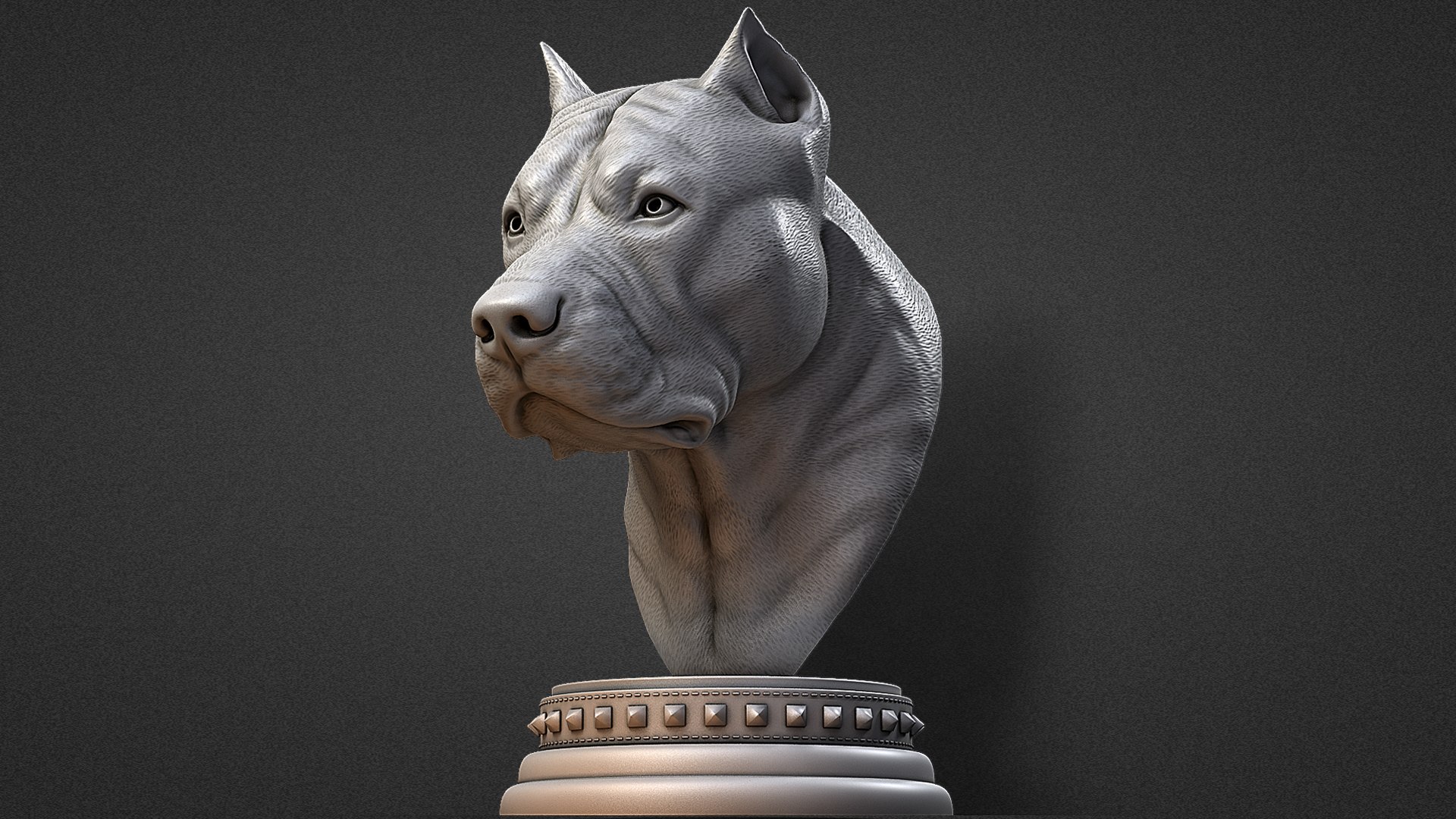 Pitbull Head For A 3d Printer 3D Model - TurboSquid 1808787