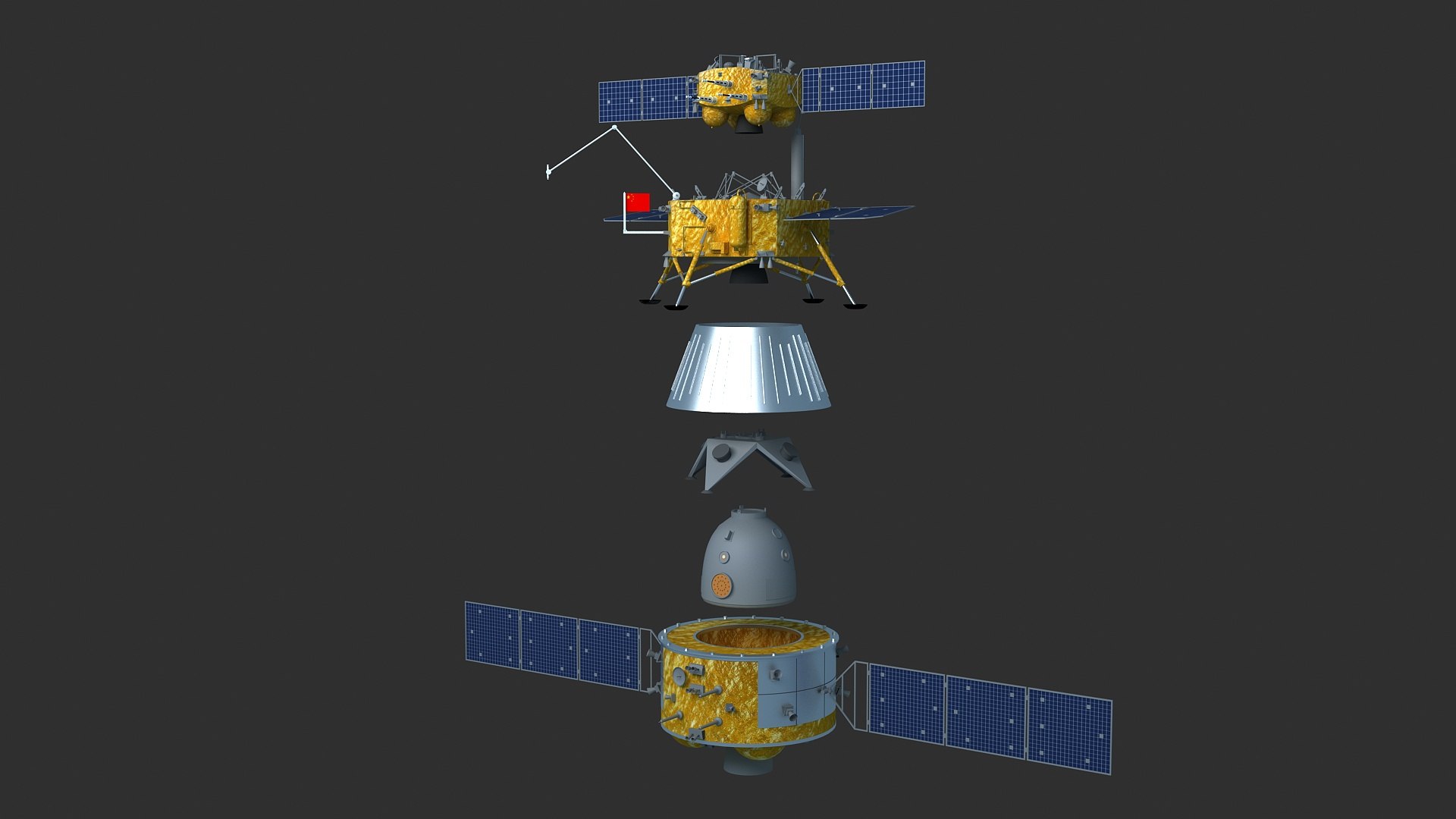 Change5 Is Equipped With Lifter Lander Returner Orbiter And Long March ...