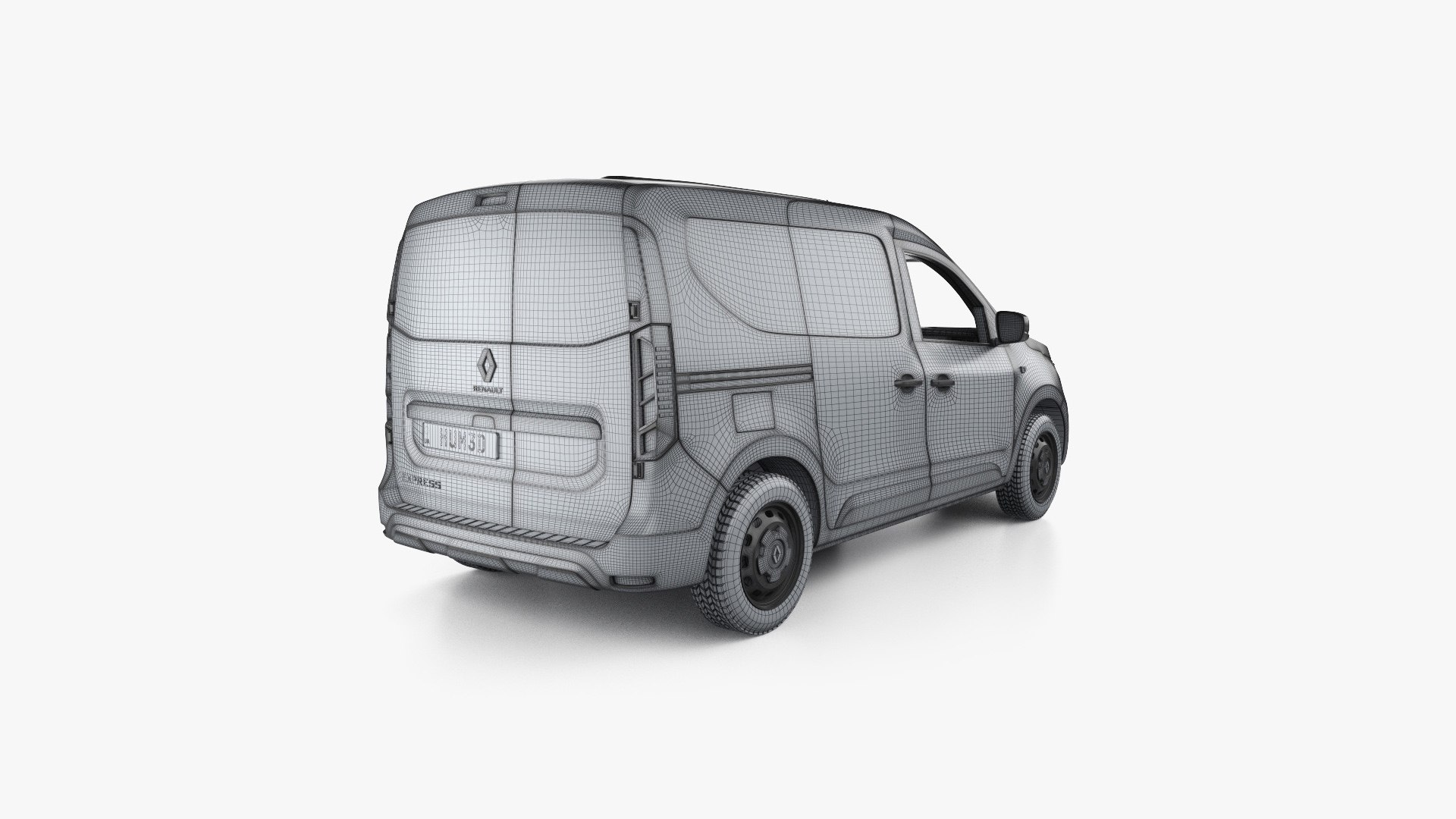 3D Renault Express Van With HQ Interior 2021 - TurboSquid 2045088