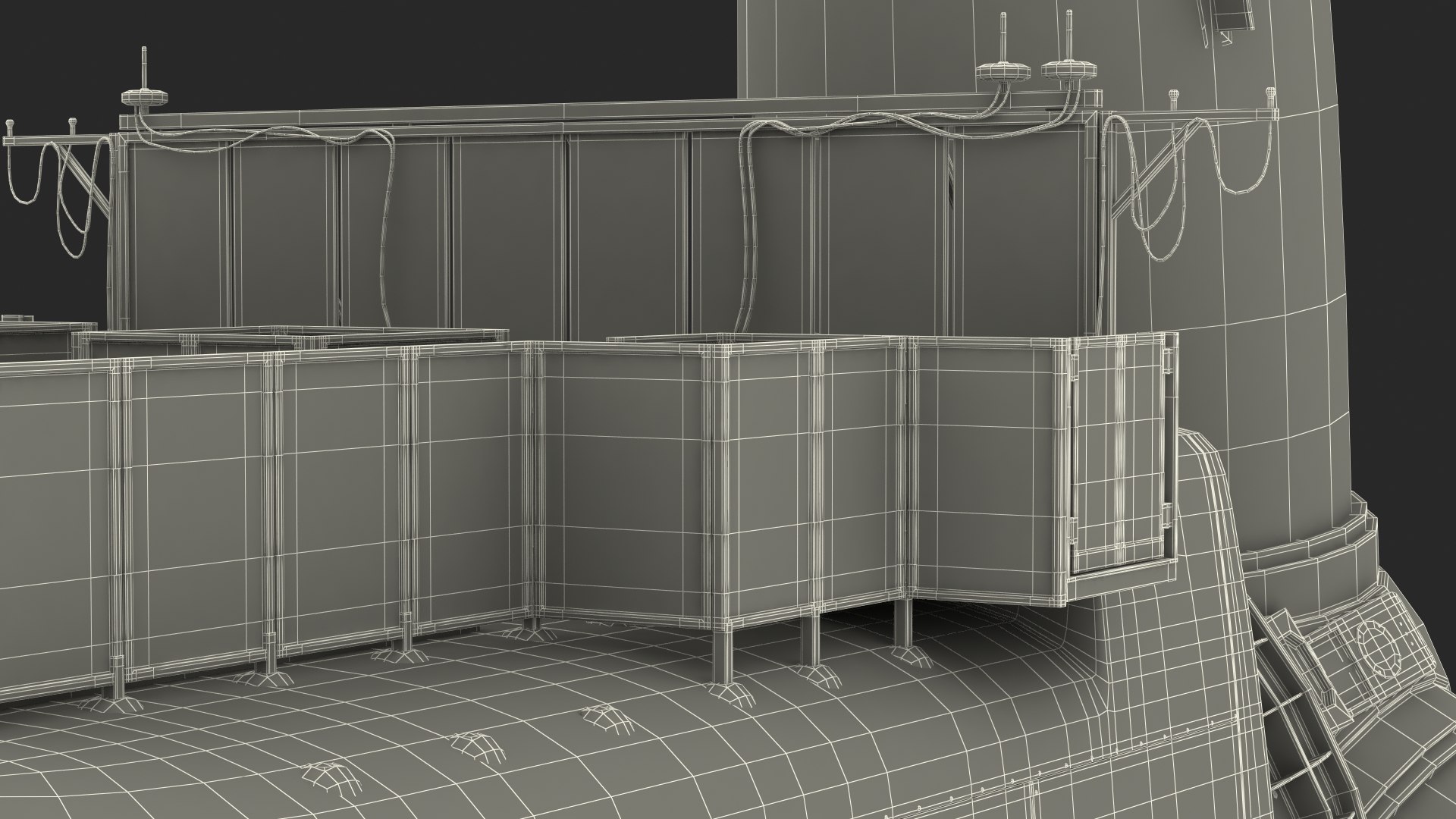 3D Massive Offshore Wind Turbine Base Frame - TurboSquid 1794496