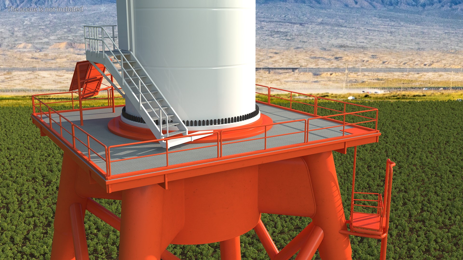 3D Massive Offshore Wind Turbine Base Frame - TurboSquid 1794496