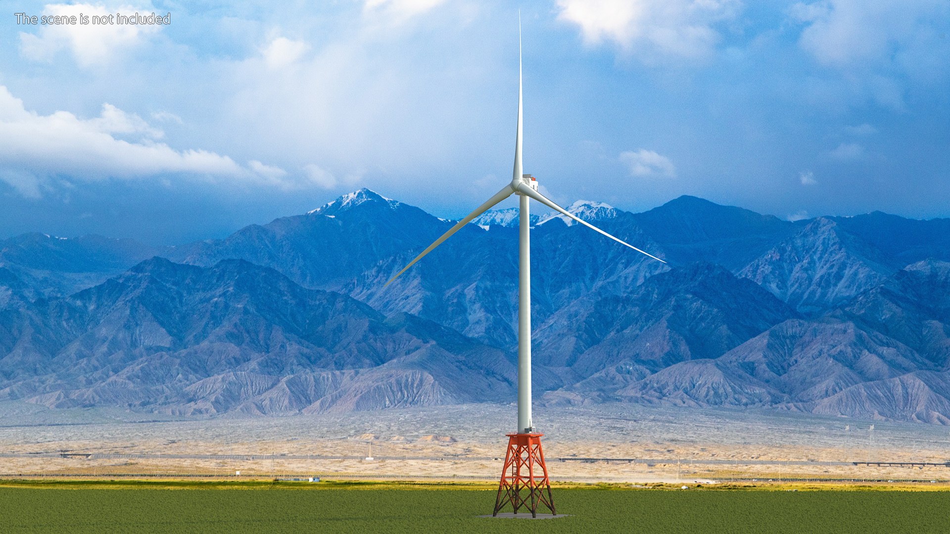 3D Massive Offshore Wind Turbine Base Frame - TurboSquid 1794496