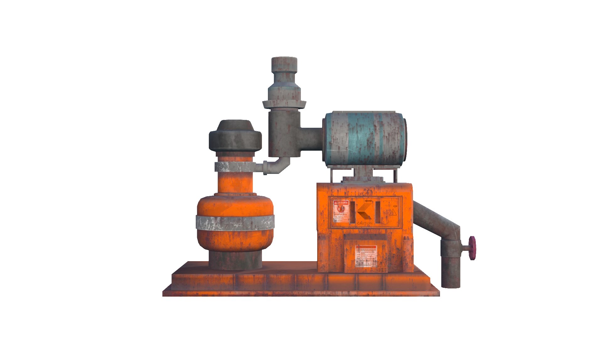 3D Pump Machine Low Poly 3D Model - TurboSquid 2336301