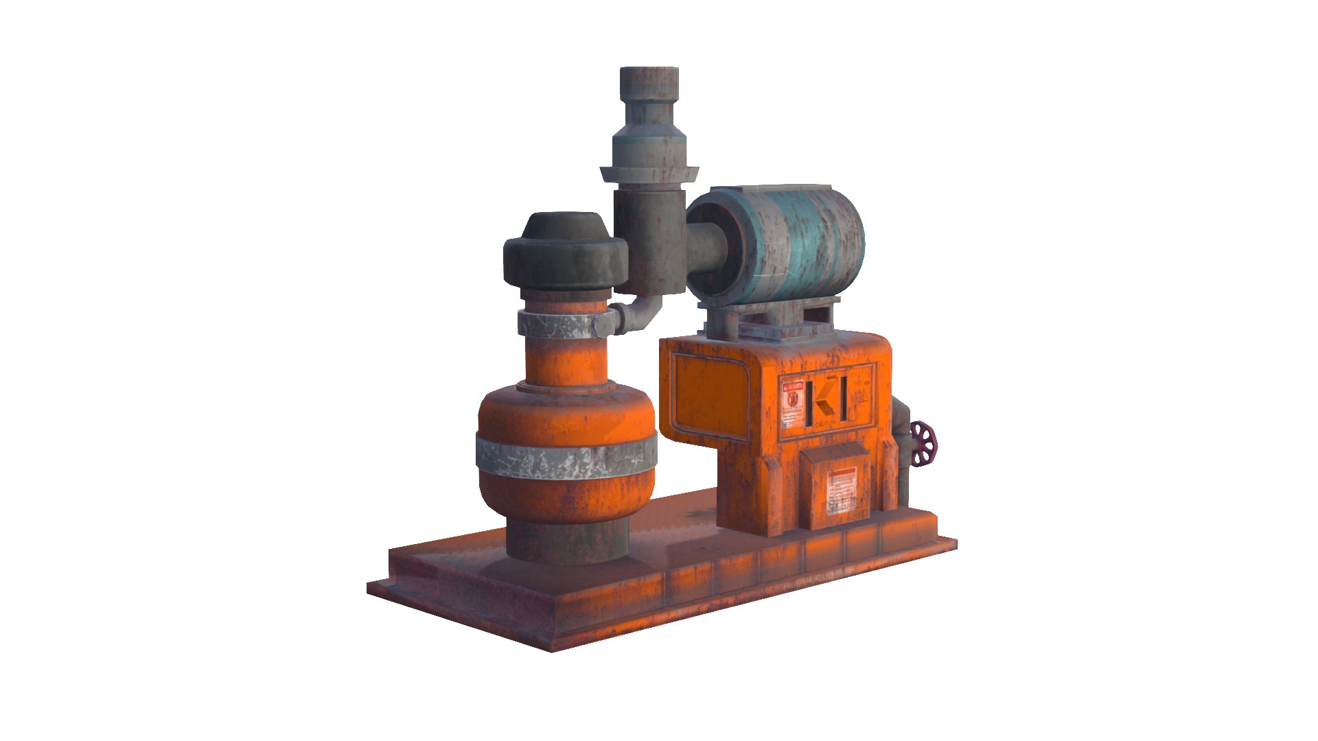 3D Pump Machine Low Poly 3D Model - TurboSquid 2336301