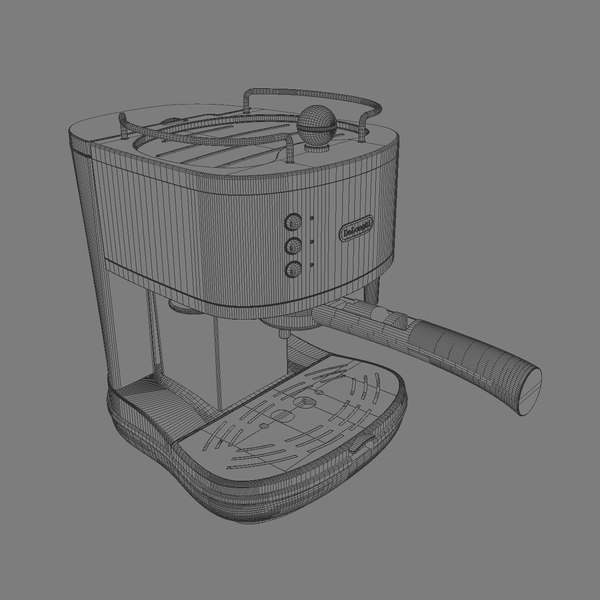 3d model espresso machine 6 packs