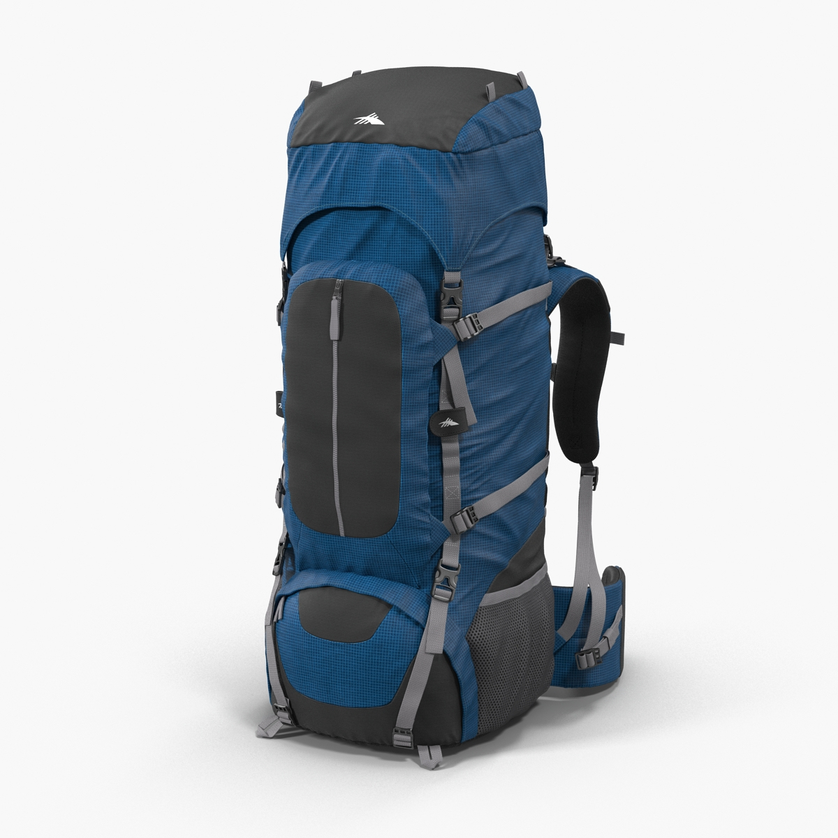 large camping backpack 3d model