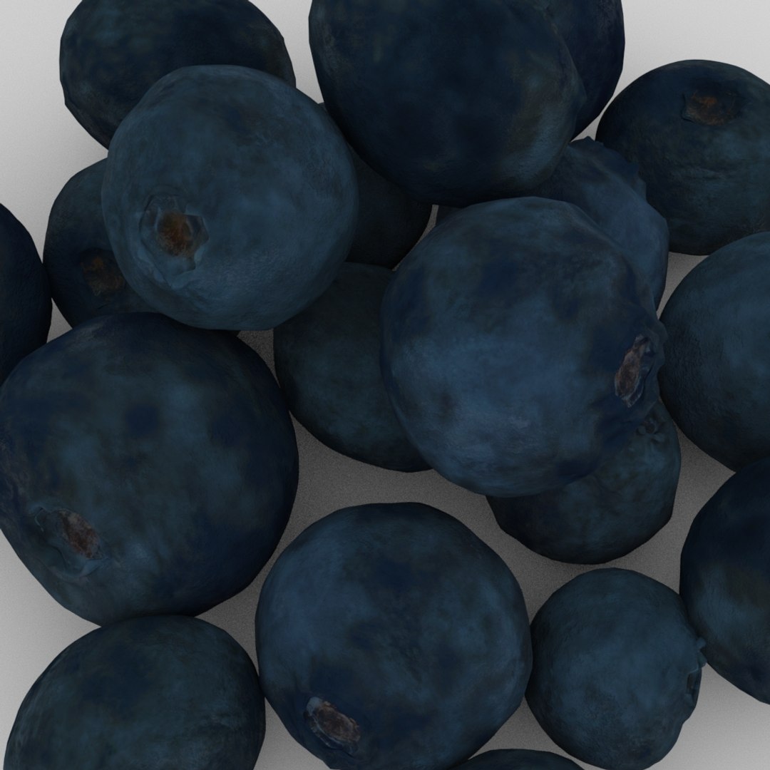 Blueberry Blue Berry 3D Model - TurboSquid 1391097