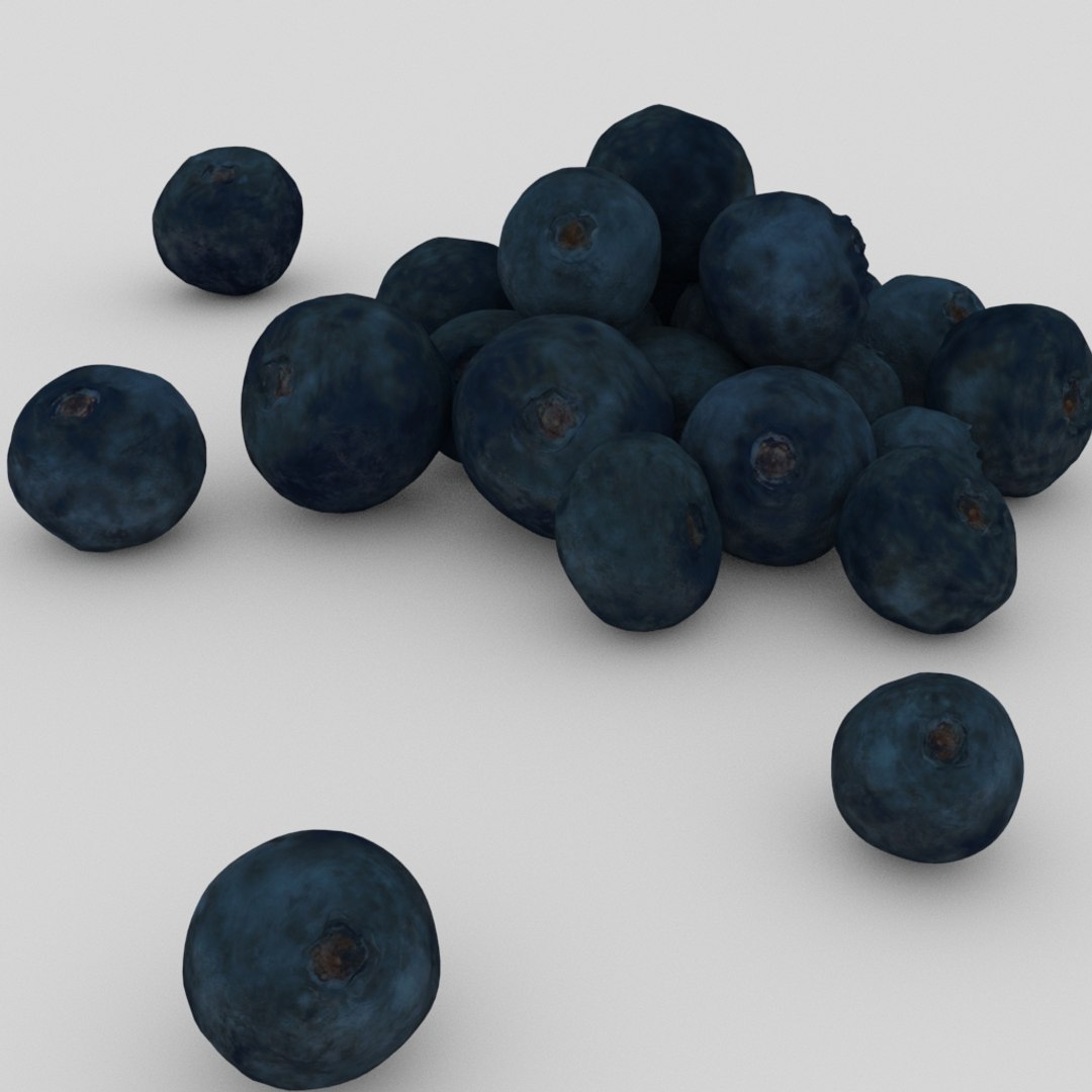 Blueberry Blue Berry 3D Model - TurboSquid 1391097