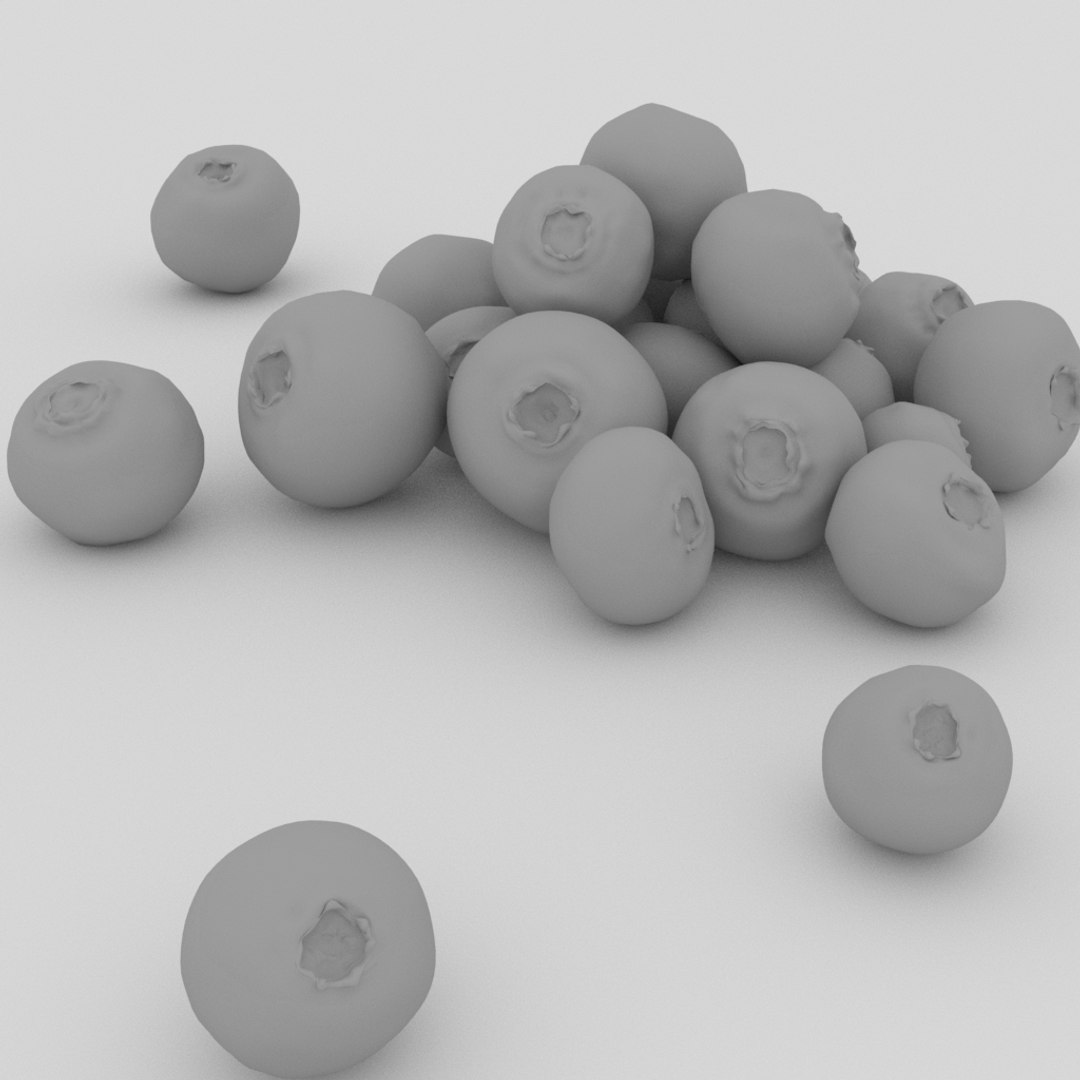 Blueberry Blue Berry 3D Model - TurboSquid 1391097