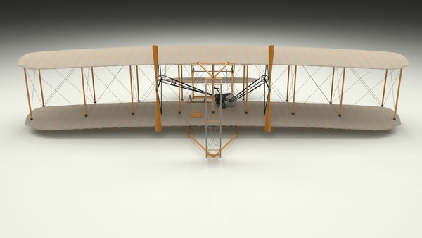 3d rigged 1903 wright flyer