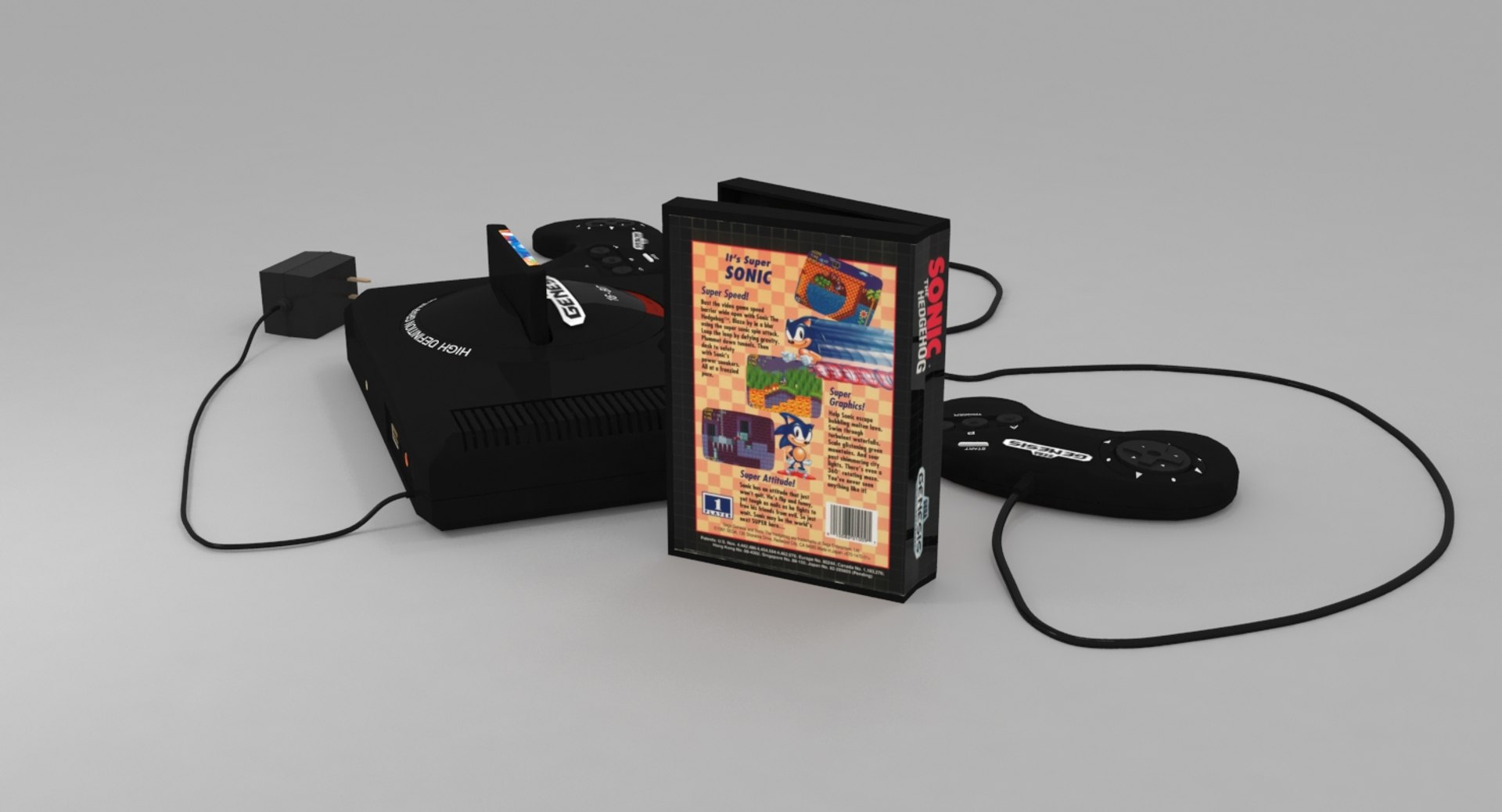 Sega Genesis 3D Model - TurboSquid 1362721