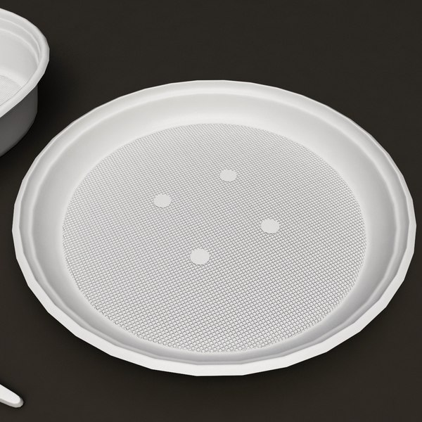 disposable plates 3d model