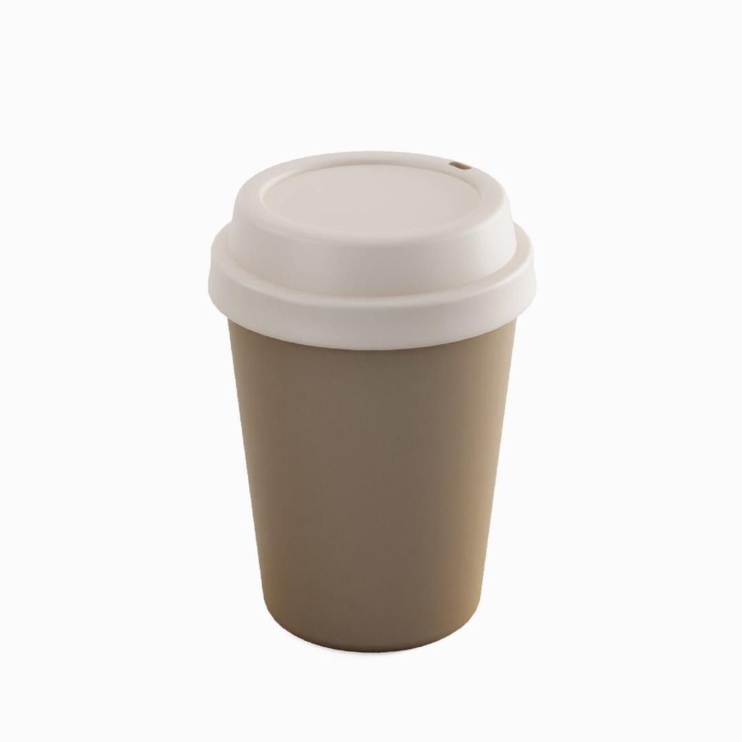 Plastic Coffee Cup 02 3D Model - TurboSquid 2283927