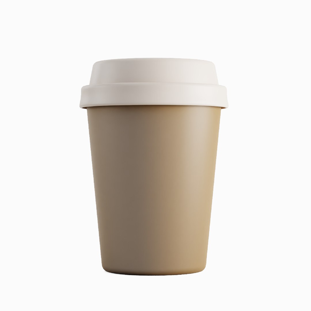 Plastic Coffee Cup 02 3D Model - TurboSquid 2283927