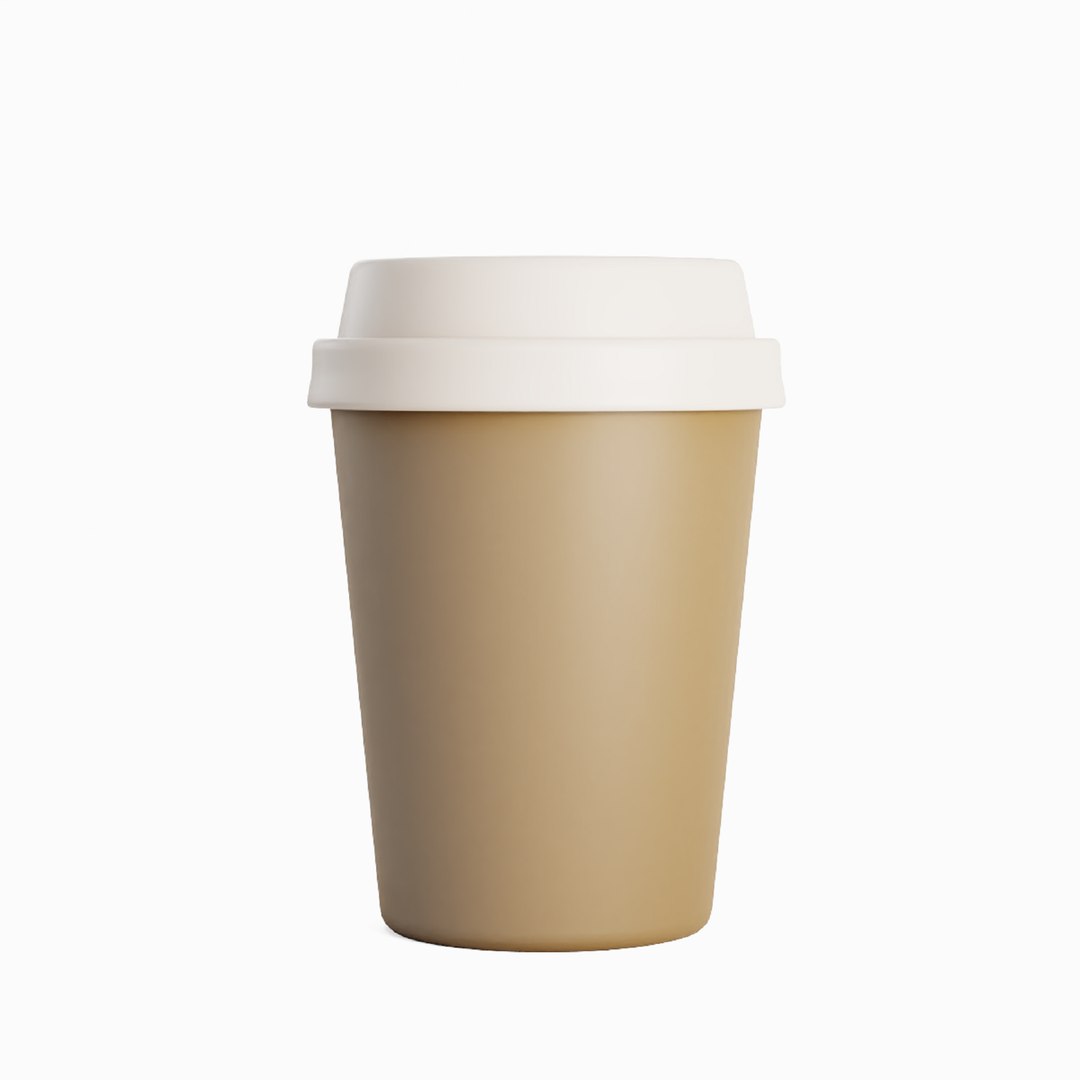 Plastic Coffee Cup 02 3D Model - TurboSquid 2283927