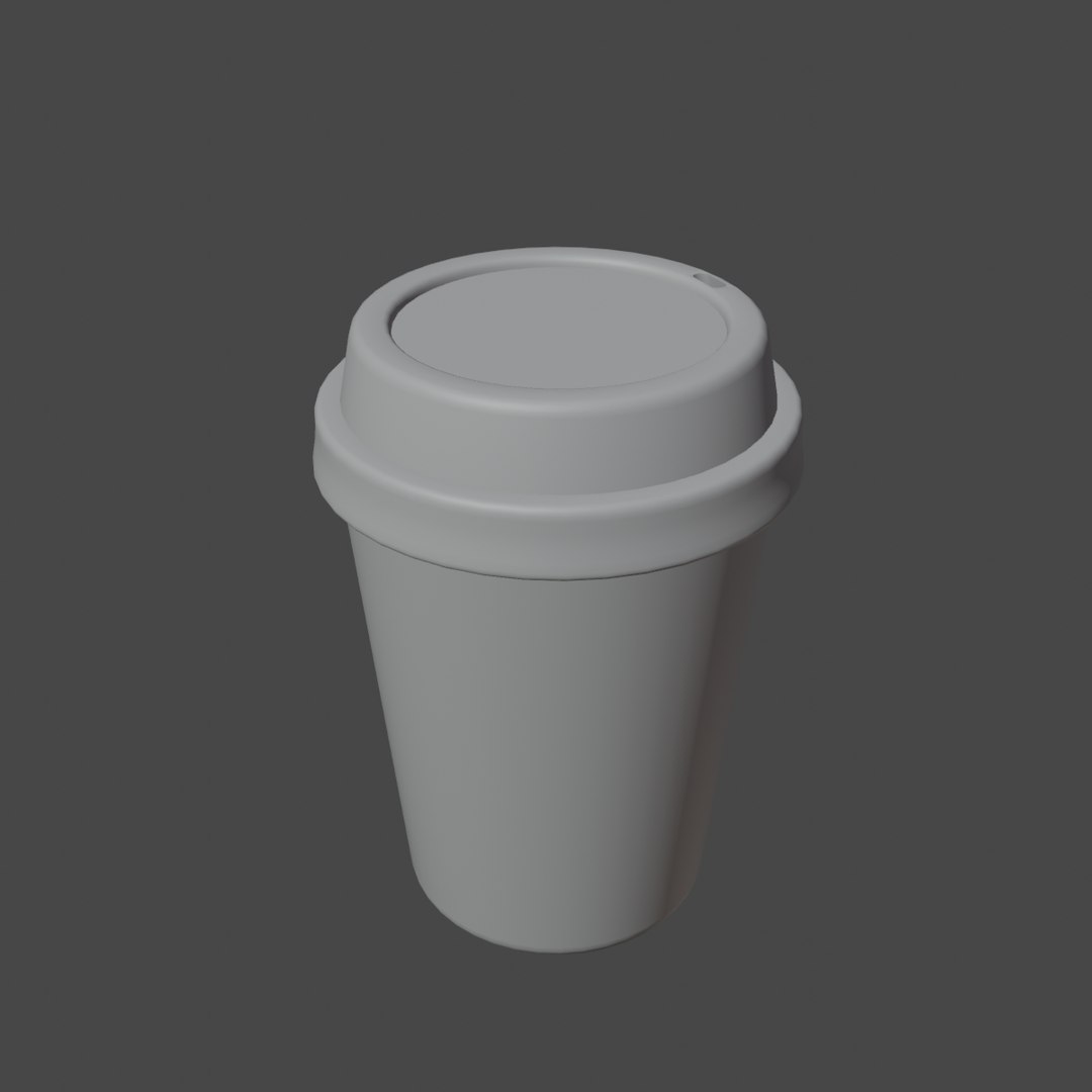 Plastic Coffee Cup 02 3D Model - TurboSquid 2283927
