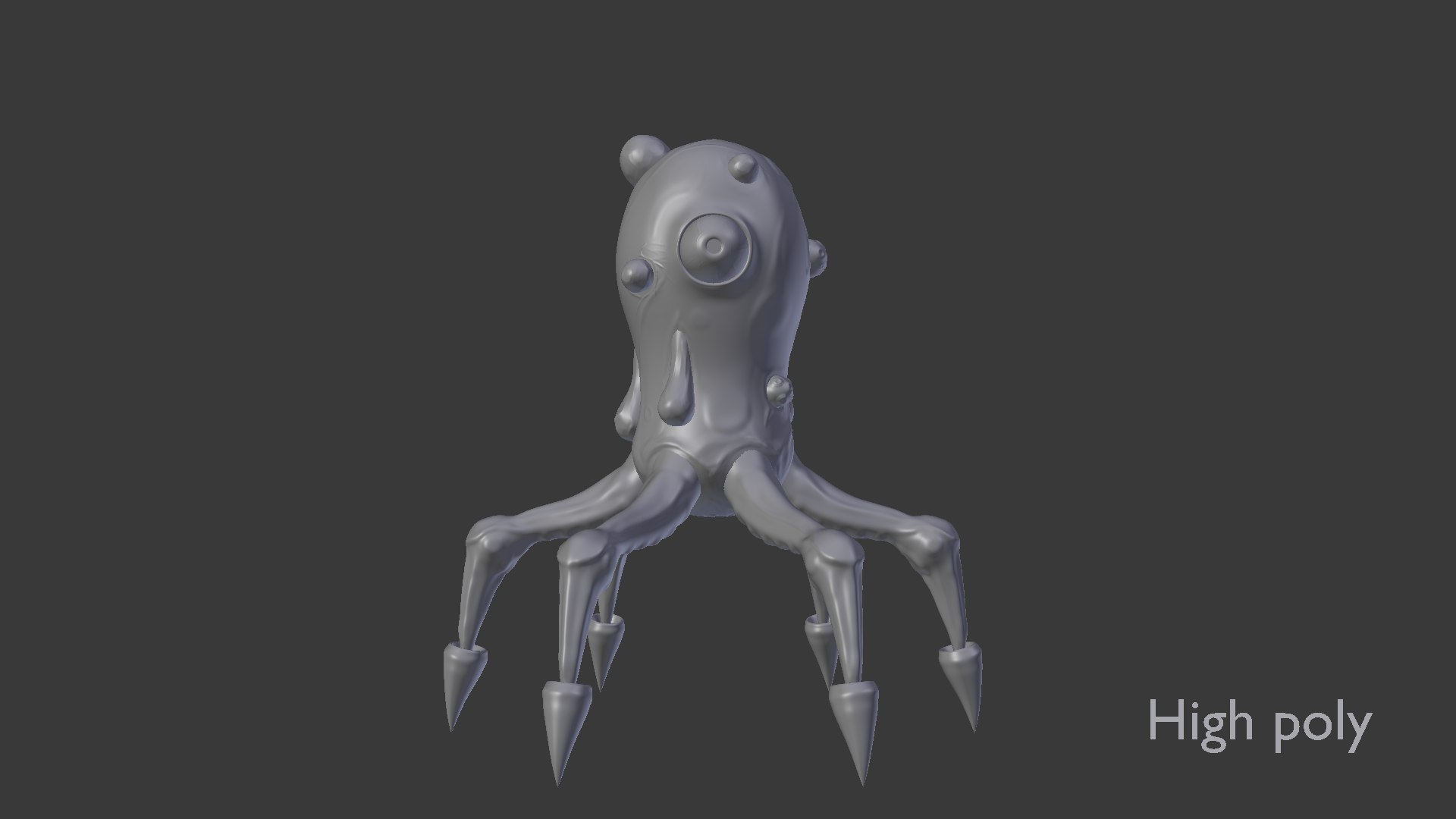 3D Model Squid Monster - TurboSquid 1311279