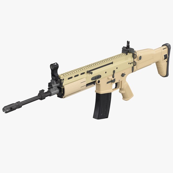modelo 3d Rifle de Asalto FN SCAR Color Desierto - TurboSquid 2190015
