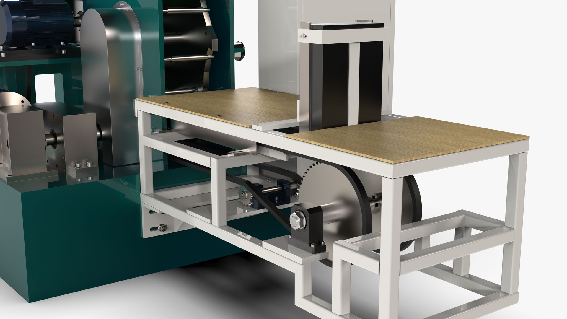 Wood Cutting Machine 3D - TurboSquid 1992788