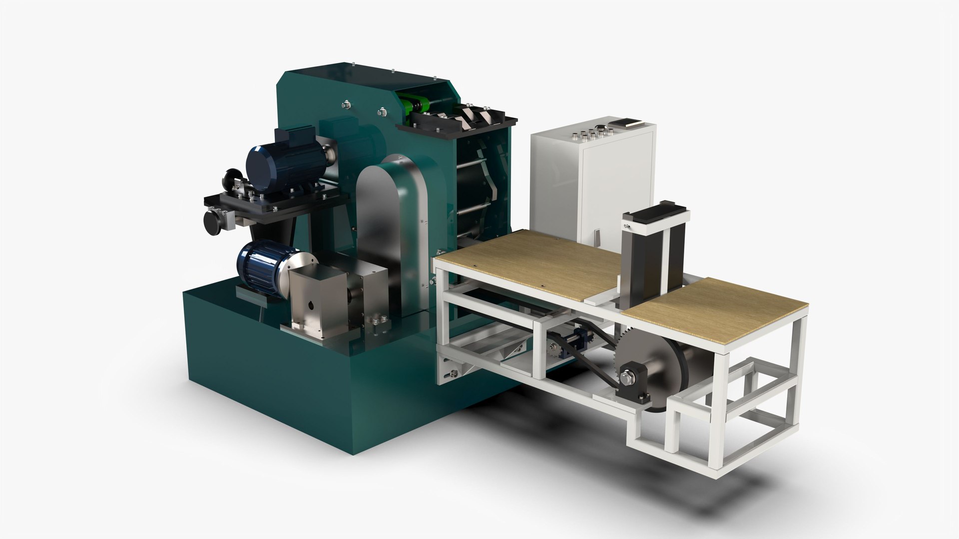 Wood Cutting Machine 3D - TurboSquid 1992788