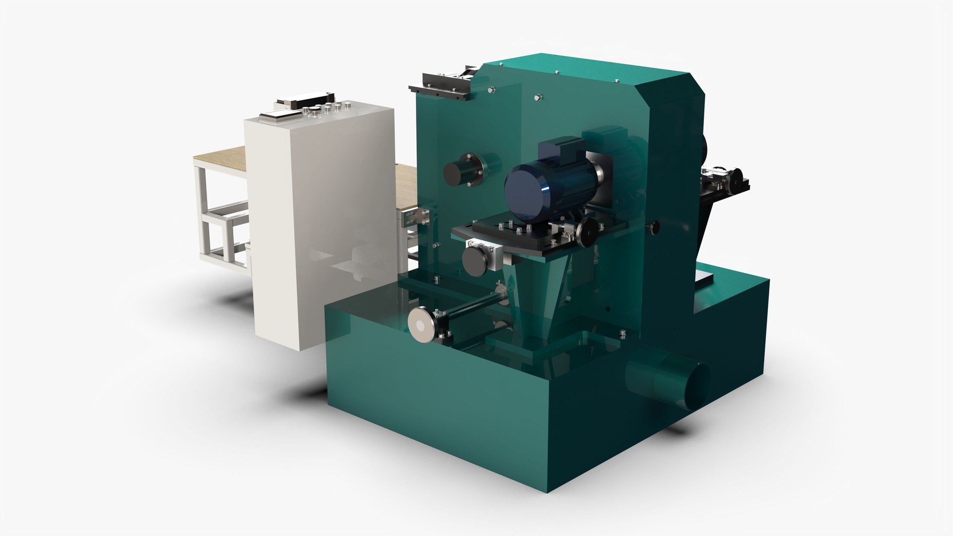 Wood Cutting Machine 3D - TurboSquid 1992788
