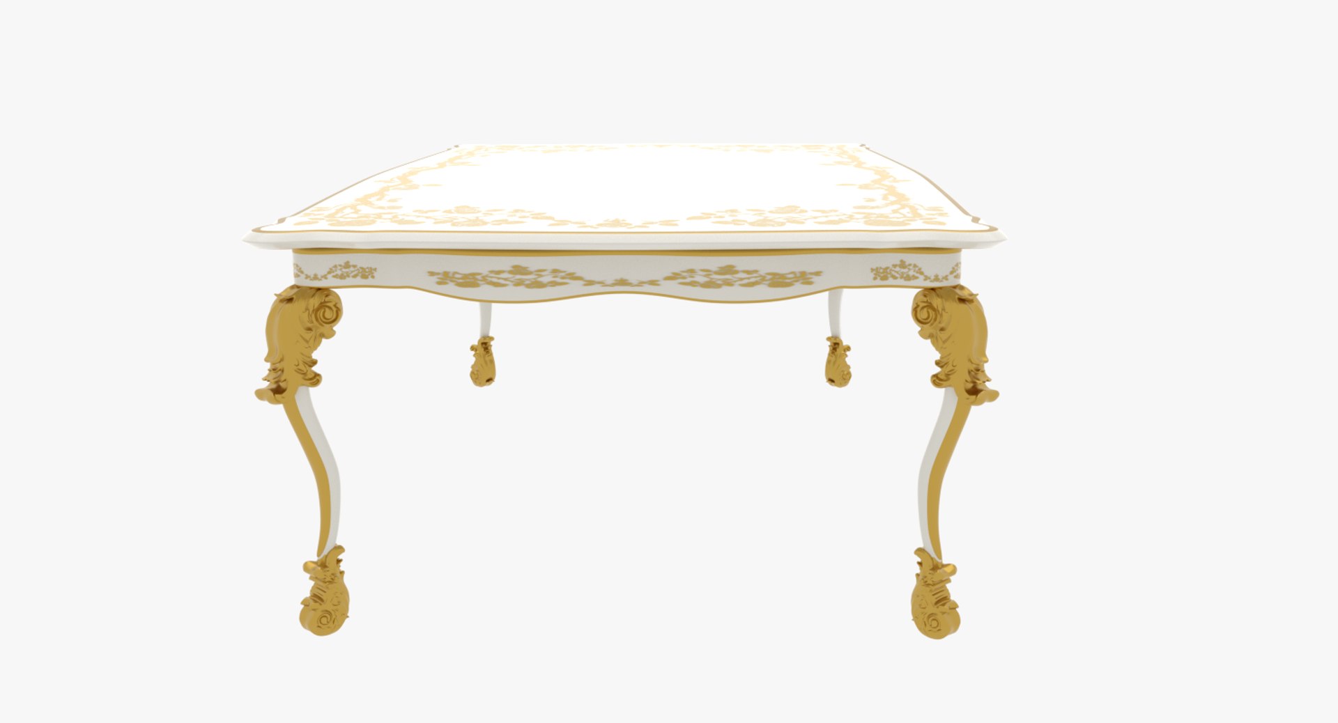 Victorian Dining Table 3D Model - TurboSquid 1385781