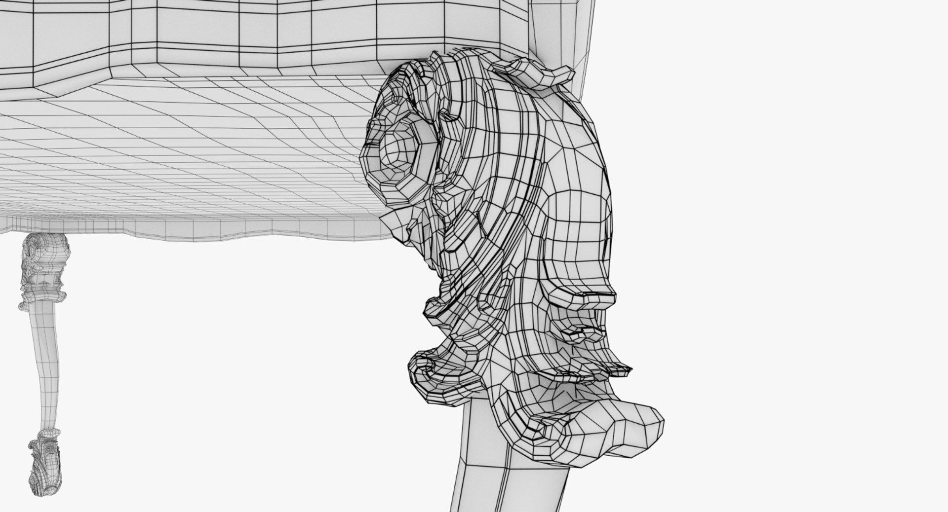 Victorian Dining Table 3D Model - TurboSquid 1385781