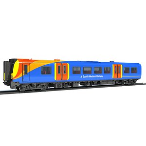 British Passenger Train 3D model - TurboSquid 1854303
