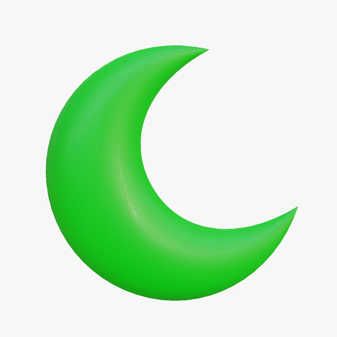 3D Green Moon - TurboSquid 2088178