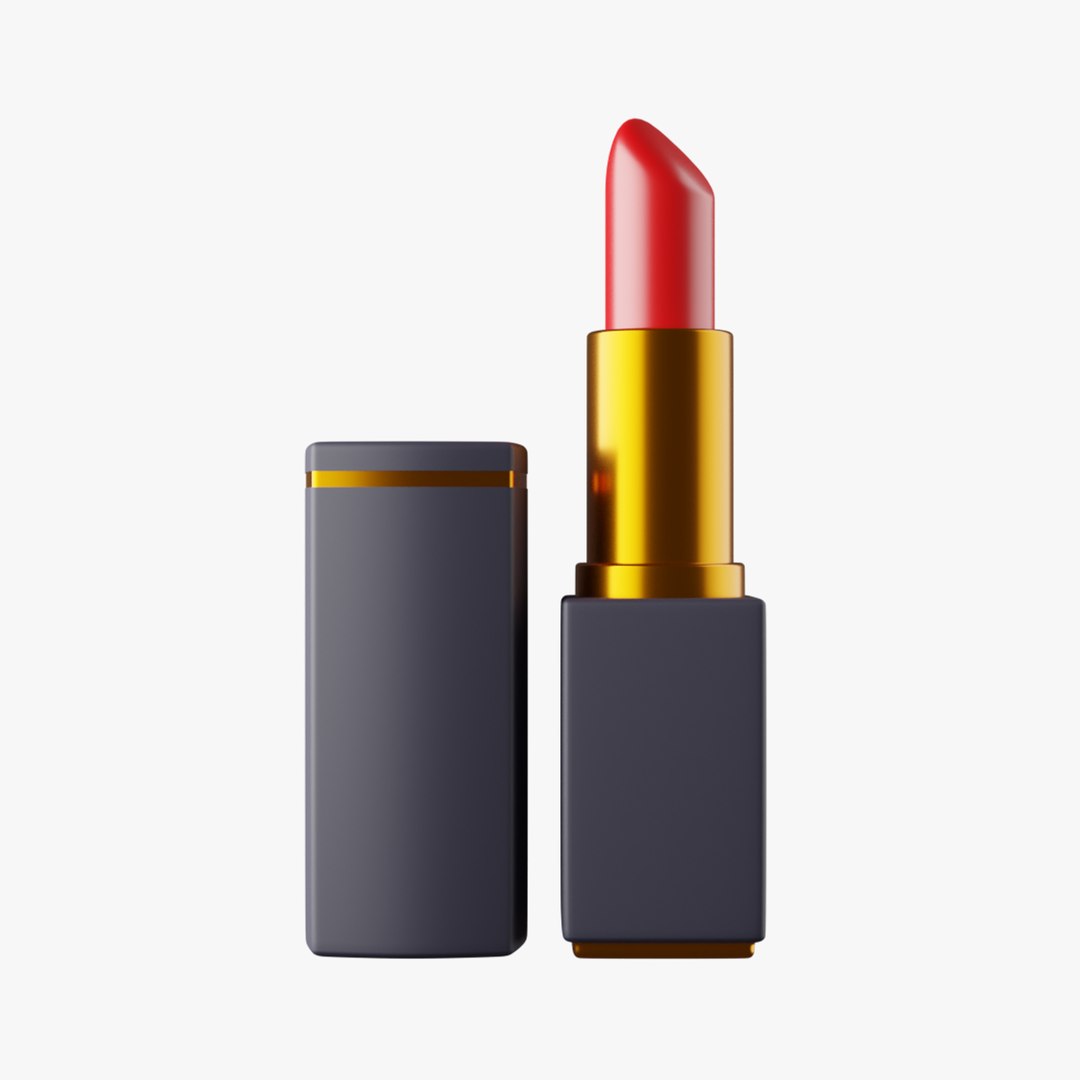 Elegant Lipstick 3D Model - Photorealistic Beauty for Your Renders ...