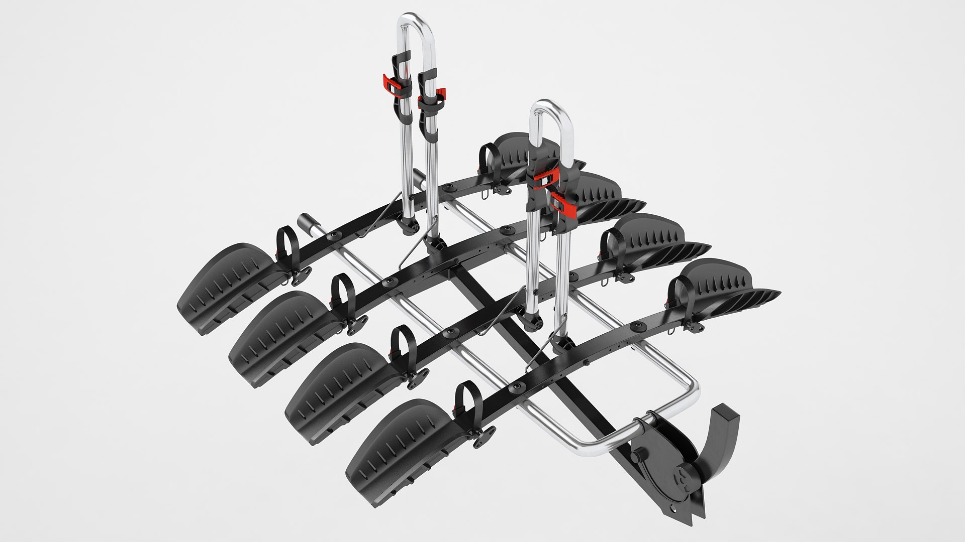 4 Bike Platform Hitch Rack 02 3D Model - TurboSquid 1807652