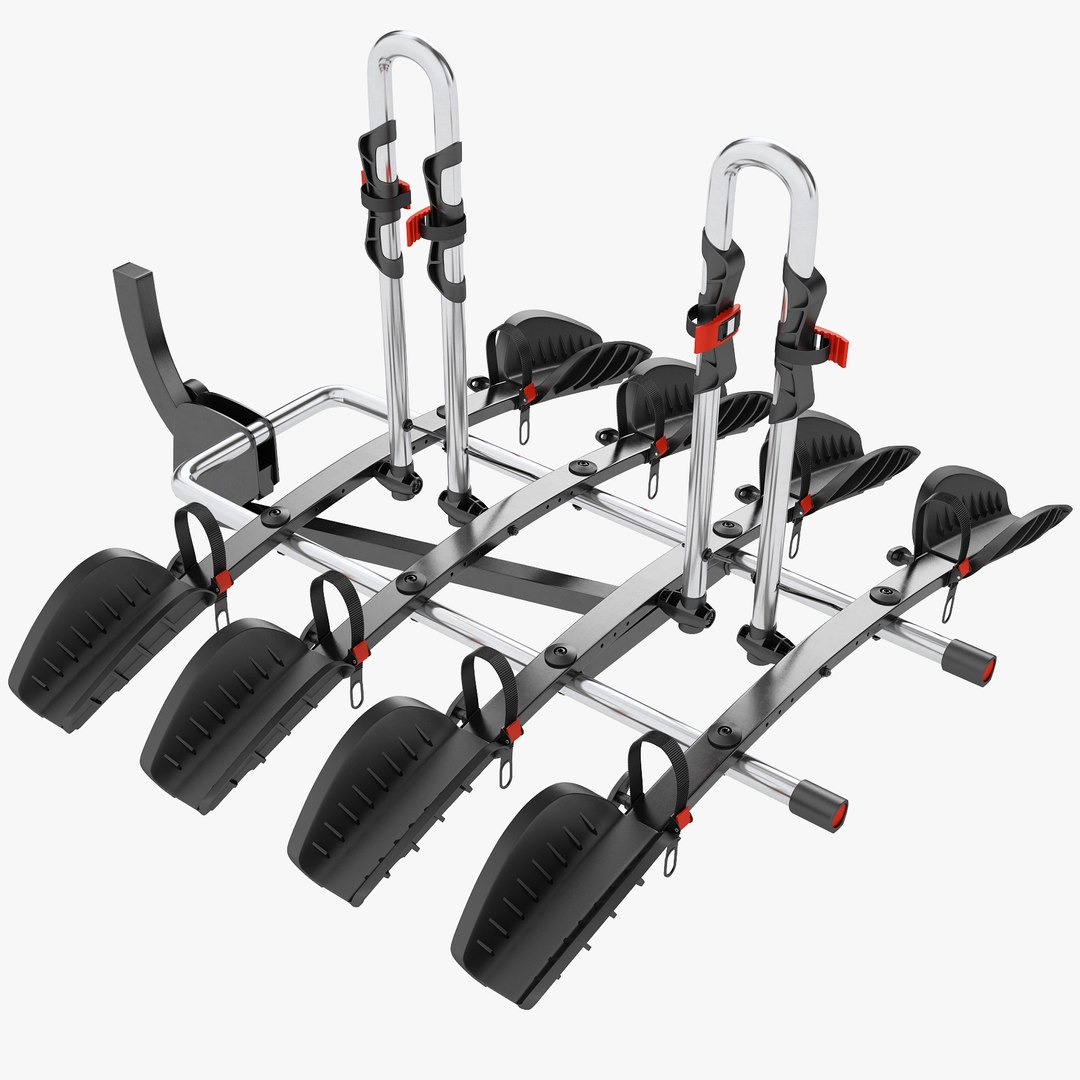 4 Bike Platform Hitch Rack 02 3D model - TurboSquid 1807652