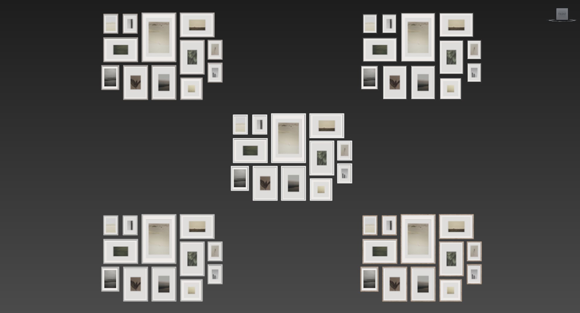 3D model Picture Frames Set-275 - TurboSquid 1785609