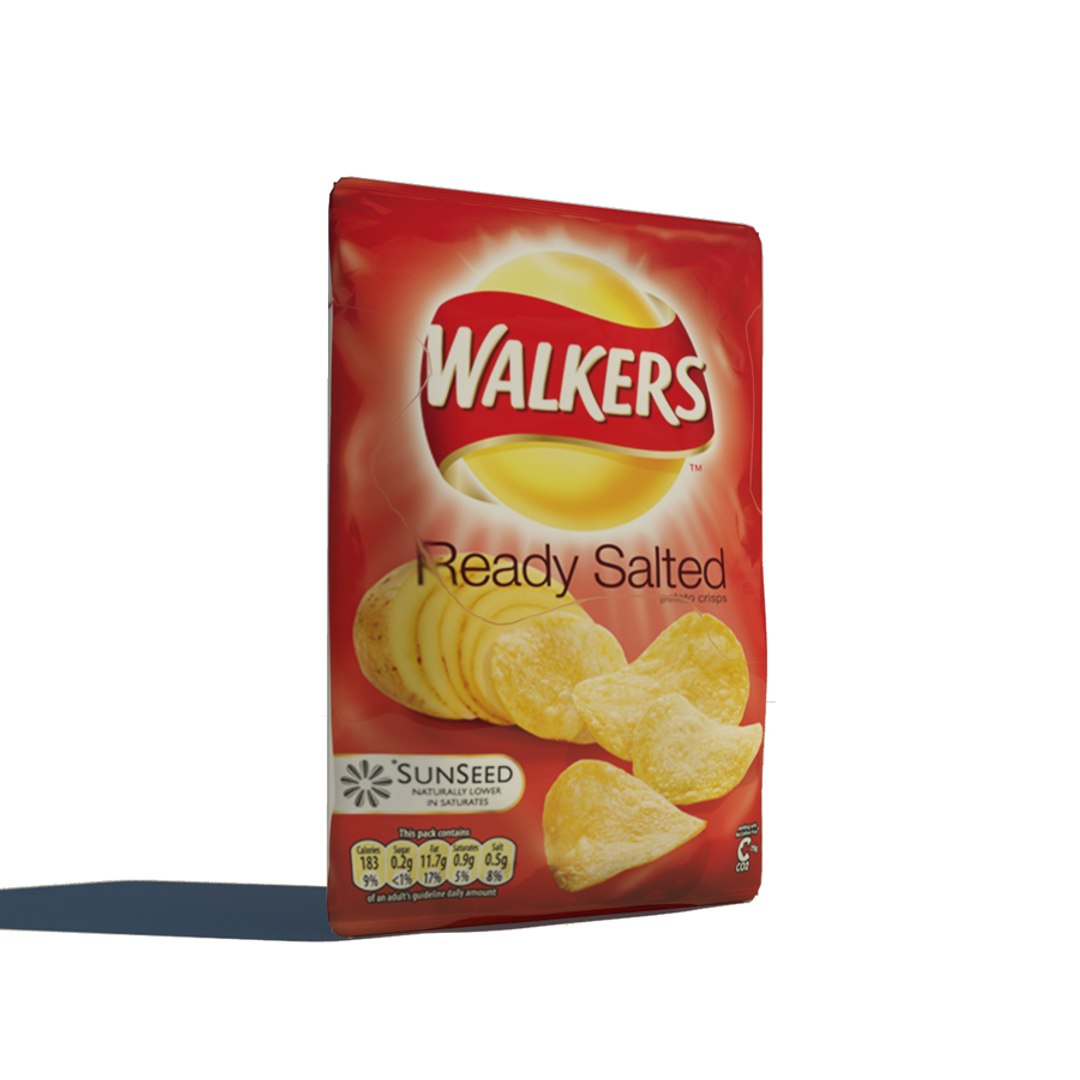 Crisps Salted 3d Obj