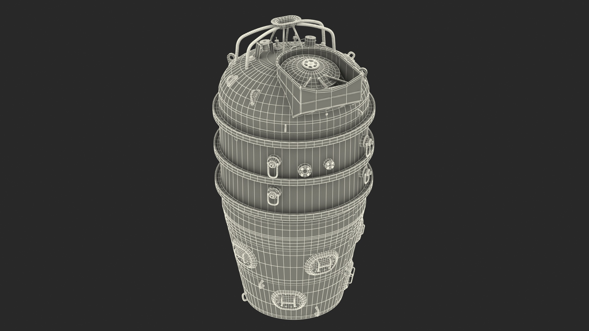 3D Submarine Rescue Chamber - TurboSquid 1933660
