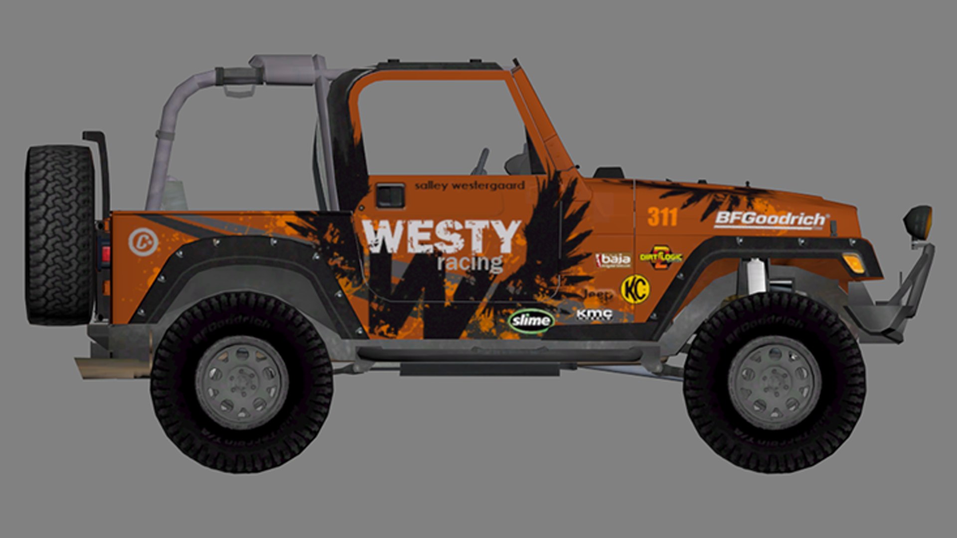 3D MudRoad-017-Offroad Sport Car II Western-Racing-Team-4x4 Car-3D Low ...