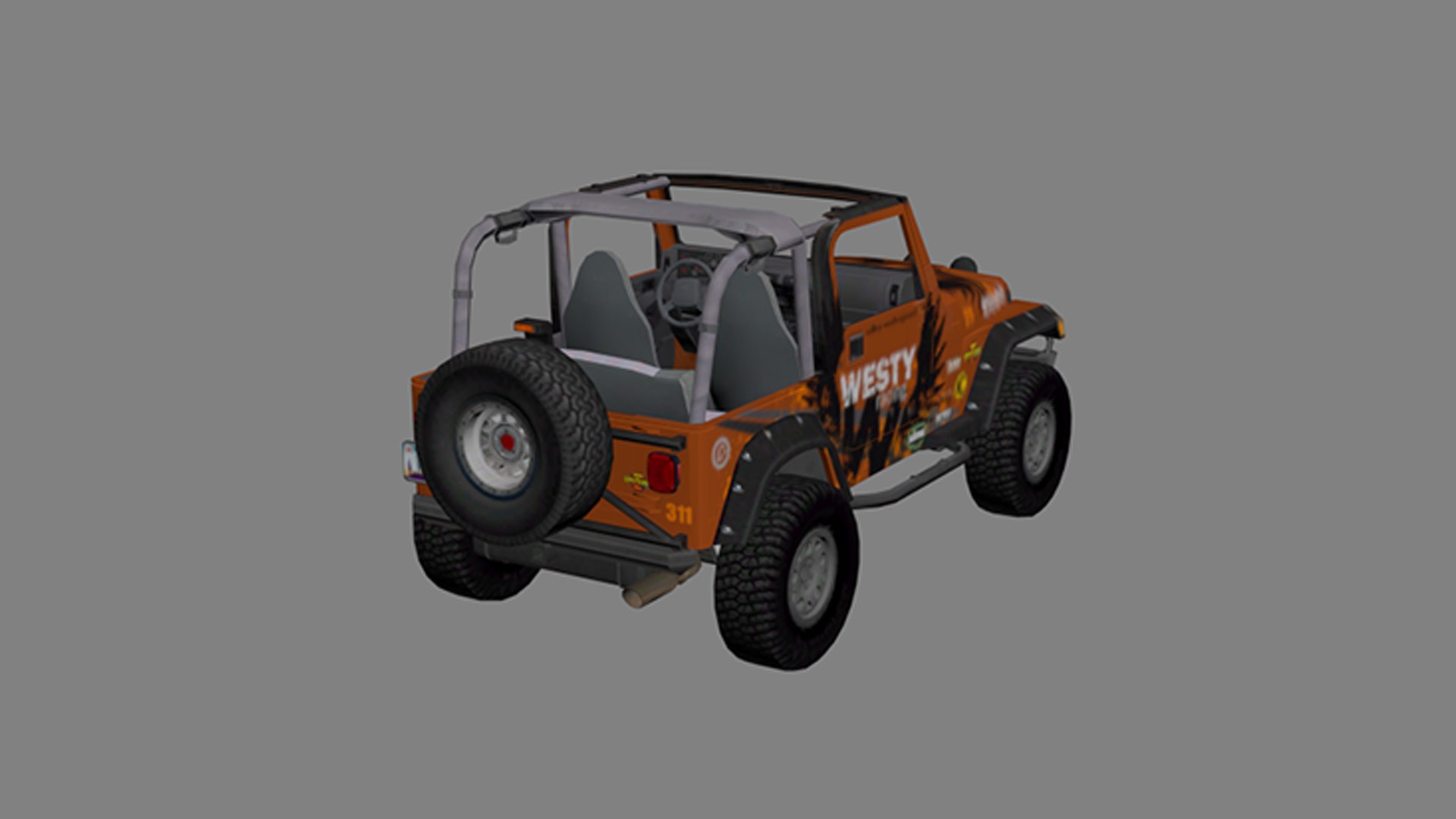 3D MudRoad-017-Offroad Sport Car II Western-Racing-Team-4x4 Car-3D Low ...