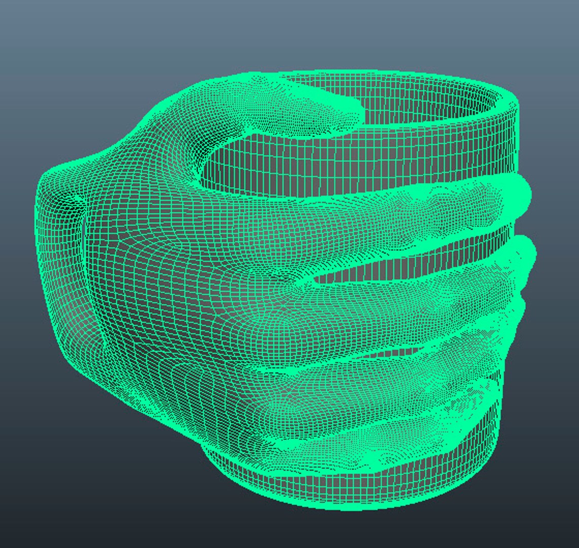 3d Hand Cup Model