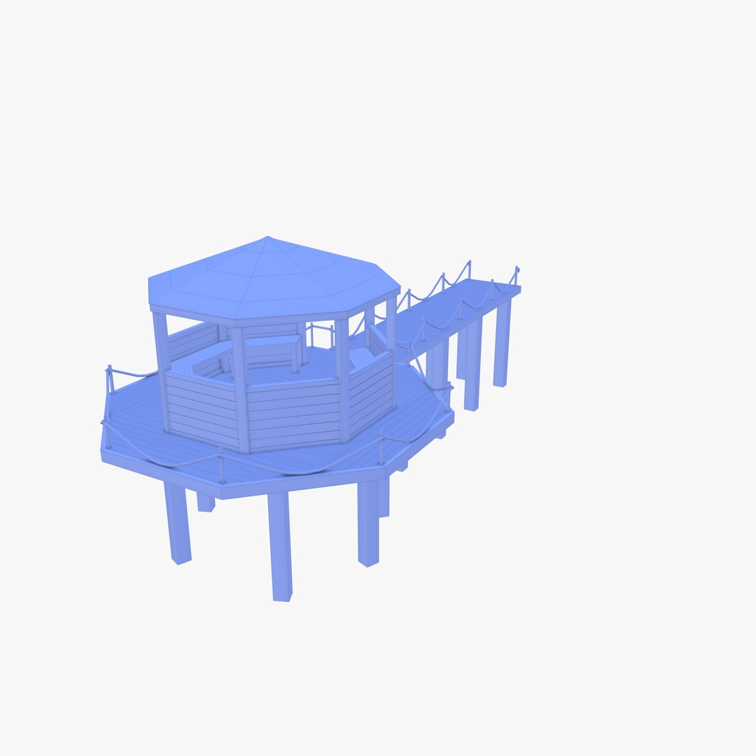 Pontoon Dock V4 3D Model - TurboSquid 2340663