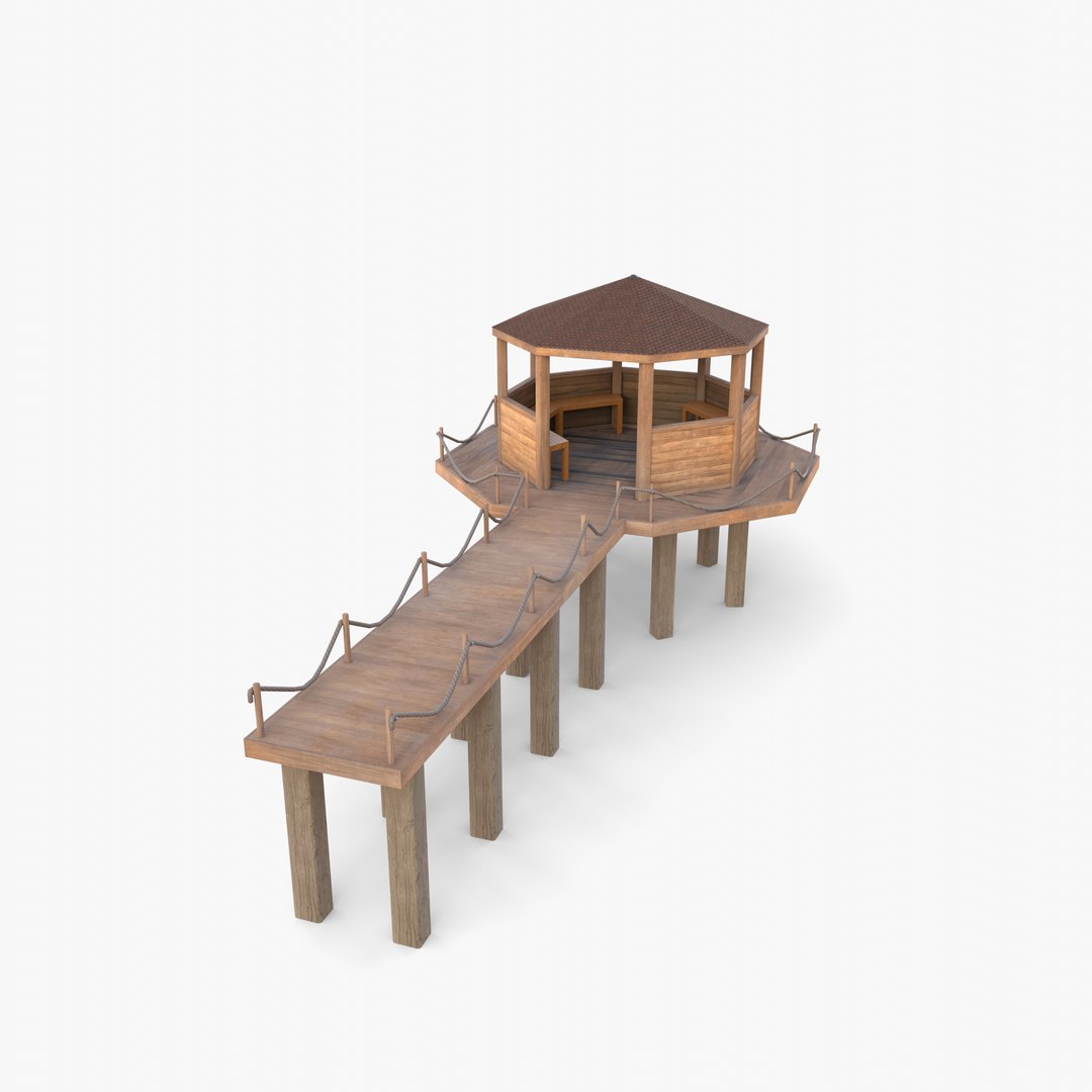 Pontoon Dock V4 3D Model - TurboSquid 2340663