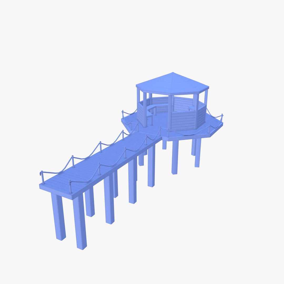Pontoon Dock V4 3D Model - TurboSquid 2340663