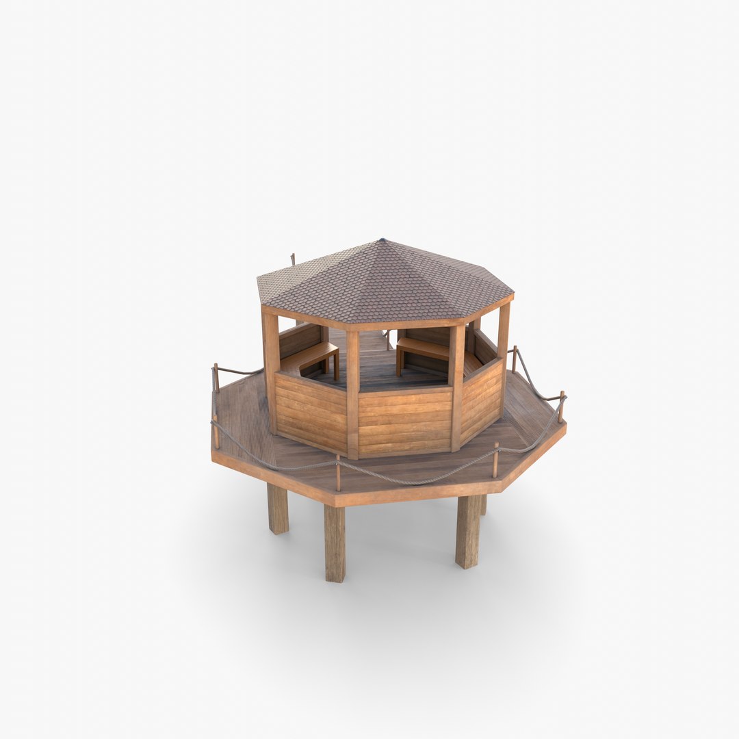Pontoon Dock V4 3D Model - TurboSquid 2340663