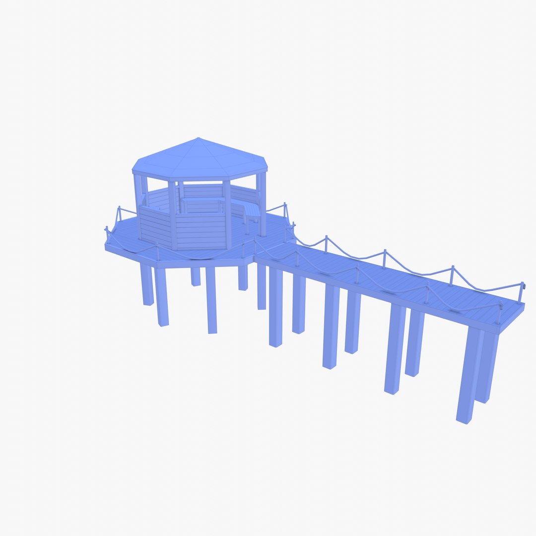 Pontoon Dock V4 3D Model - TurboSquid 2340663