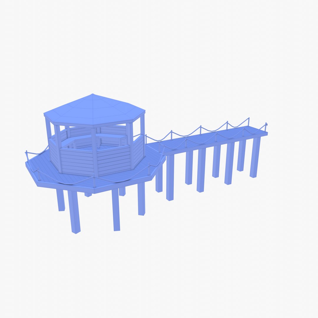 Pontoon Dock V4 3D Model - TurboSquid 2340663